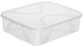 Úložný univerzální box, transparentní krabice s víkem, Rotho LONA, 12l