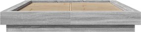 Rám postele šedý sonoma 120 x 200 cm kompozitní dřevo 3281201