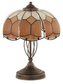 A.F.L. Stolní vitrážová lampa THEODORA, 2xE14, 40W 10658