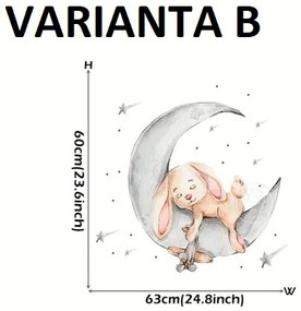 Samolepky na zeď - zajíčci, více variant Varianta: Varianta B