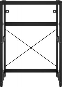 vidaXL Koupelnový regál pod umyvadlo 59 x 38 x 83 cm železo [338500] Barva: Černá