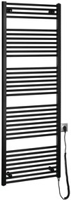 Aqualine Aqualine, DIRECT-E elektrické topné těleso, rovné, 600x1680 mm, 800 W, černá, ILE66TB