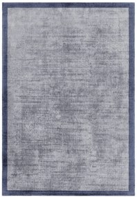 Černý koberec Ife Border Charcoal Silver Rozměry: 120x170 cm