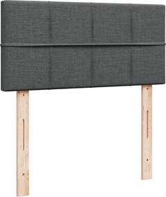 Box spring postel s matrací tmavě šedá Single textil 3286858