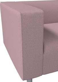 Potah na pohovku IKEA  Klippan 2-místná barva růžová látka pletený vzor