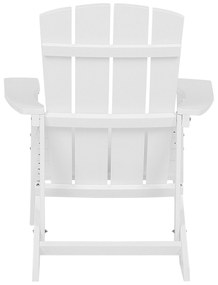 Bílá zahradní židle ADIRONDACK Beliani