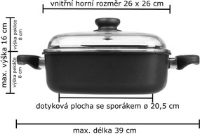 AMT Gastroguss sada 2 ks indukčního titanového nádobí I243 + I268