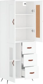 Skříň highboard bílá 69,5 x 34 x 180 cm kompozitní dřevo 3199913