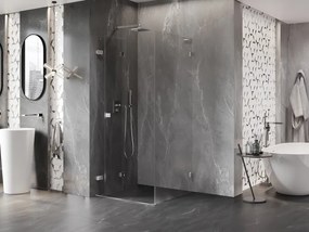 Mexen Lunar-F L, skládací sprchový kout levý 70 x 70 cm, 8mm čiré sklo, chromový profil, 836L-070-070-01-00-L