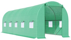 BPS-koupelny Zahradní fóliovník HYD-ZF3-07G, 6x3 m, zelený, dvojité dveře