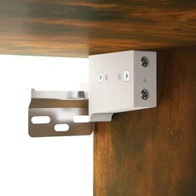Nástěnné skříňky 2 ks kouřový dub 80 x 35 x 36,5 cm kompozit 3115657
