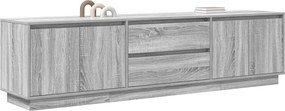 TV skříňka s LED světly šedá Sonoma 193,5x41x50 cm 3328440