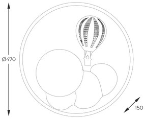 Zuma Line MX4148-1-DWFD - LED Stropní svítidlo FOCUS LED/42W/230V 3000/5700K