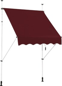 Costway 150 cm široká příchytná markýza bez vrtání, balkonová