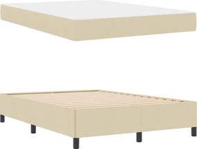 Postel s boxspringem Krémová 140 x 190 cm textil 3398862