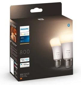 LED žárovka E27 Philips Hue 2ks 9W (60W) teplá bílá (2700K) stmívatelná
