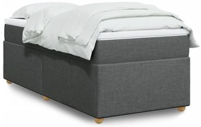 Box spring postel s matrací tmavě šedá 80 x 200 cm textil 3285332