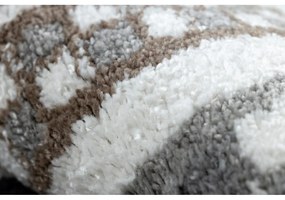 Dětský kusový koberec Závodní dráha krémově bílý 240x330cm