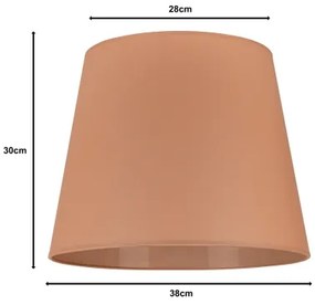 Duolla - Stínidlo k stojací lampě CLASSIC L E27 pr. 38 cm hnědá