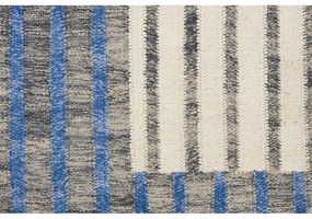 Modrý/hnědý bavlněný koberec 160x230 cm Hampton – Dutchbone