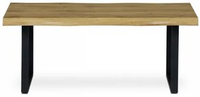 Konferenční stolek 110x70 x45 divoký dub kov černý lak AHG-861OAK