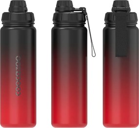 Láhev na pití z nerezové oceli coocazoo 0,7 l, Gradient Red