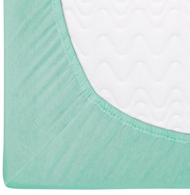 DĚTSKÉ JERSEY PROSTĚRADLO 039 80X160 CM MENTOLOVÉ