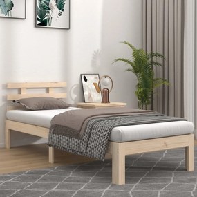 vidaXL Rám postele masivní dřevo 90 x 190 cm Single [814720] Barva: Přírodní