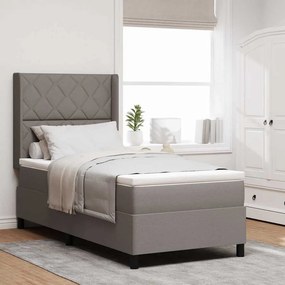 Postel s boxspringem s polštářem Taupe 200 x 100 cm textil 3341697