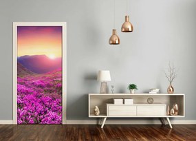 Fototapeta na dveře hory rododendron 95x205 cm