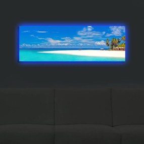 Obraz s LED osvětlením PLÁŽ 30 30 x 90 cm