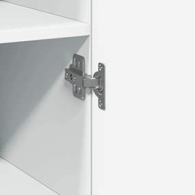 Skříň highboard bílá 30 x 42,5 x 185 cm kompozitní dřevo 3281392