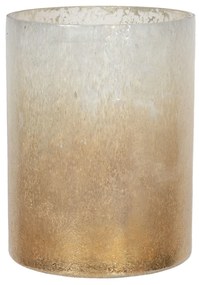 Zlato bílý svícen na čajovou svíčku - Ø 15*20 cm