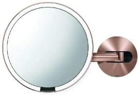 Simplehuman Kosmetická zrcadla - Kosmetické nástěnné zrcátko se sensorem, rose gold ST3018