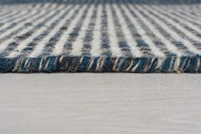 Flair Rugs, Ručně tkaný kusový běhoun Indira Blue, 60x200, modrá, chodba / předsíň