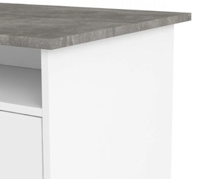 Psací stůl Felix 011 beton/bílá