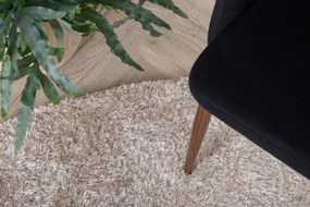 Kulatý koberec Mattis, béžový, ⌀200