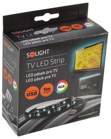 Solight WM504 - SADA 2x LED RGB Pásek pro TV s ovladačem IP65 LED/USB 50cm