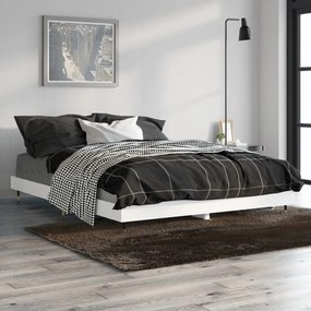 vidaXL Rám postele 135 x 190 cm kompozitní dřevo [832182] Barva: Bílá