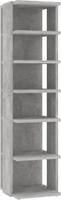 vidaXL Botník 27,5x27x102 cm kompozitní dřevo [808487] Barva: Bílá