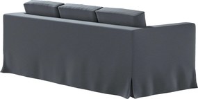 Potah na pohovku IKEA  Karlanda 3-místná nerozkládací, dlouhý barva šedá látka sametová