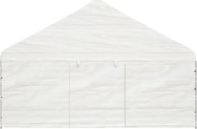 vidaXL Altán se střechou bílý 6,69 x 5,88 x 3,75 m polyethylen [3155495]