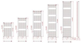 BPS-koupelny Koupelnový radiátor Eco EC 7573 / bílá RAL 9016 (72x75 cm)