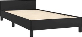 Rám postele s čelem černý 80 x 200 cm umělá kůže 3125415
