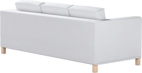 Potah na pohovku IKEA  Karlanda 3-místná nerozkládací, krátký barva bílá látka pletený vzor