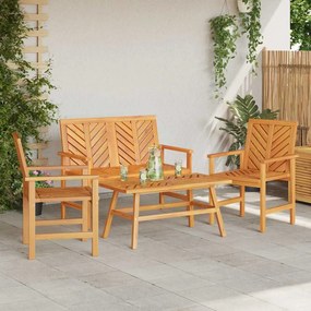 Zahradní lounge set 4 ks Hnědá Masivní akátové dřevo 3154127