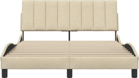 Rám postele bez matrace Hanko krémový 120 x 200 cm textil 3310382