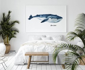DecoKing - Nástěnný plakát - Blue Whale