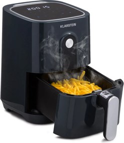 Klarstein Crisp-Pro, horkovzdušná fritéza, 1400 W, 2,8 l, 8 programů, časovač, nerezová ocel