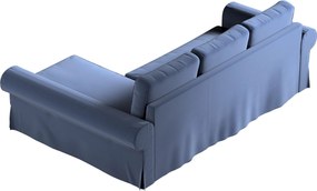 Potah na pohovku IKEA Backabro rozkládací se šezlongem barva tmavě modrá látka sametová